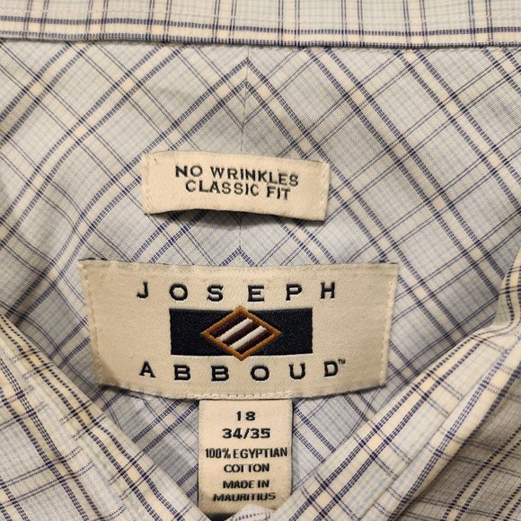 Joseph Abboud | Shirts | Joseph Abboud No Wrinkles Classic Fit 8 3435 ...